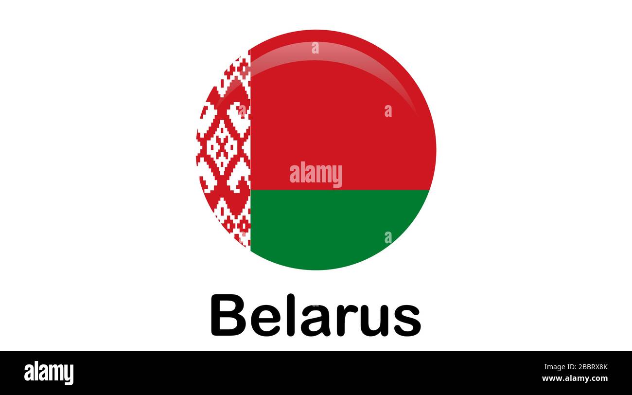 Flag of Belarus. Original and simple Belarus flag isolated in official ...