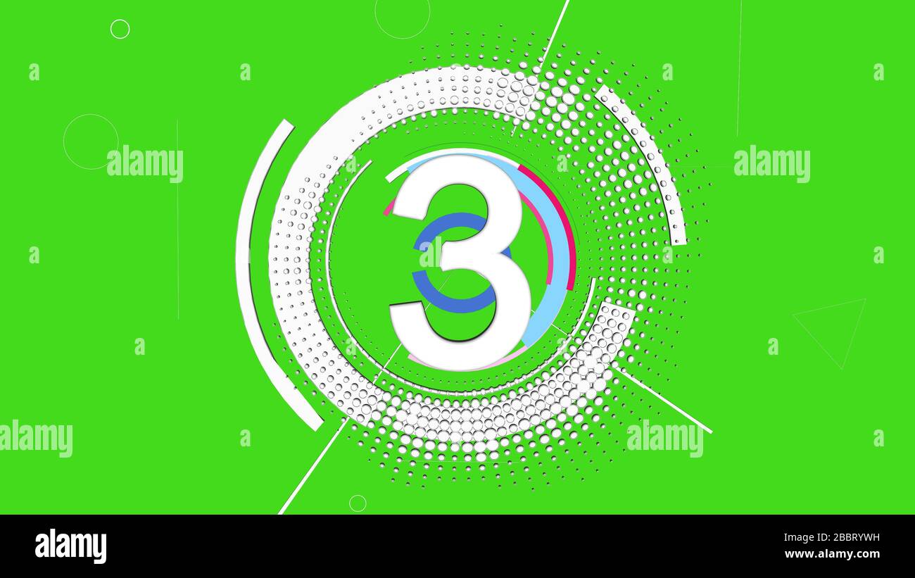 Abstract background with the number three Stock Photo - Alamy