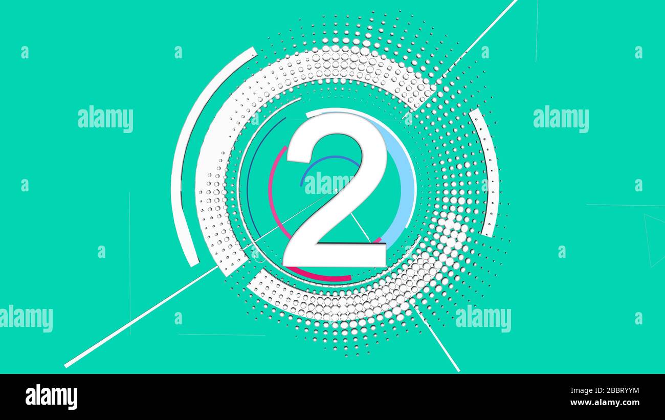 Abstract background with the number two Stock Photo - Alamy