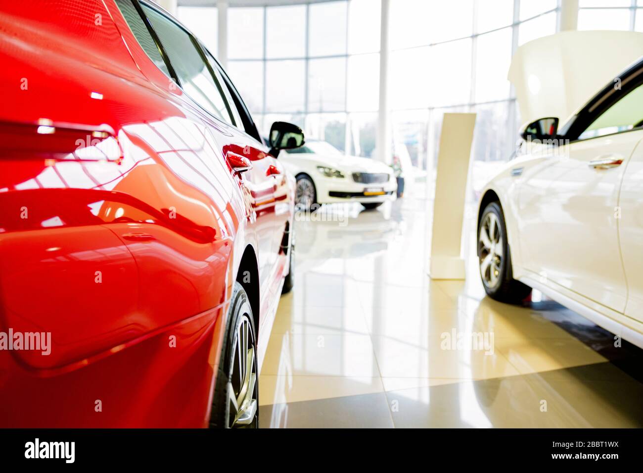 Stock of cars in showroom of automobile dealer Stock Photo - Alamy