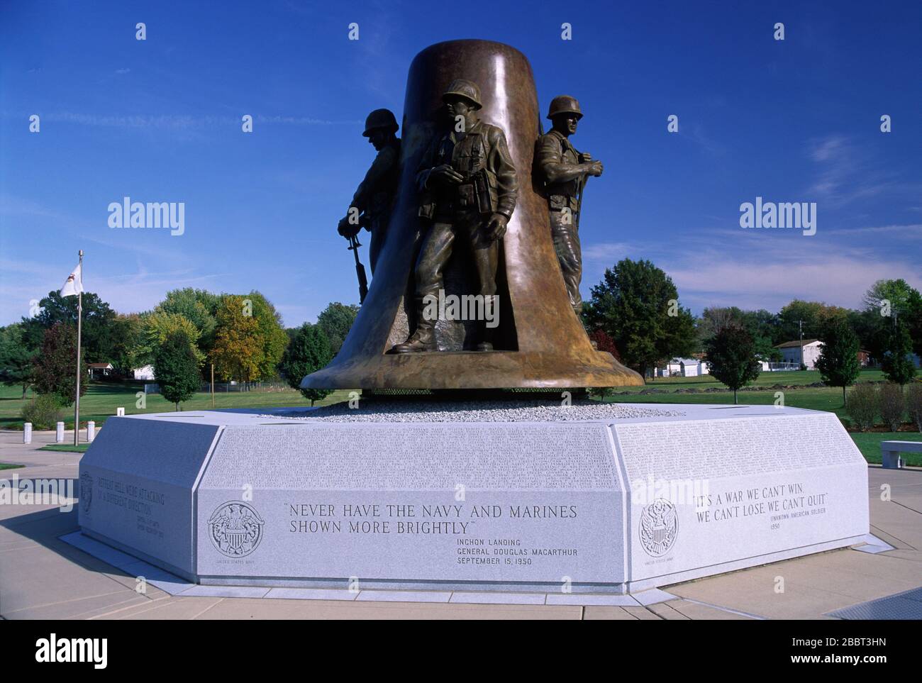 Illinois Korean Veterans Memorial, Springfield, Illinois Stock Photo ...