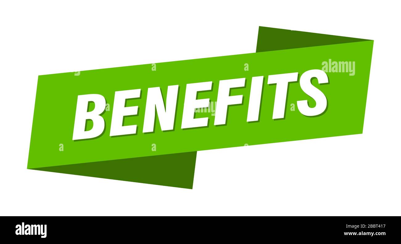 benefits banner template. benefits ribbon label sign Stock Vector Image ...