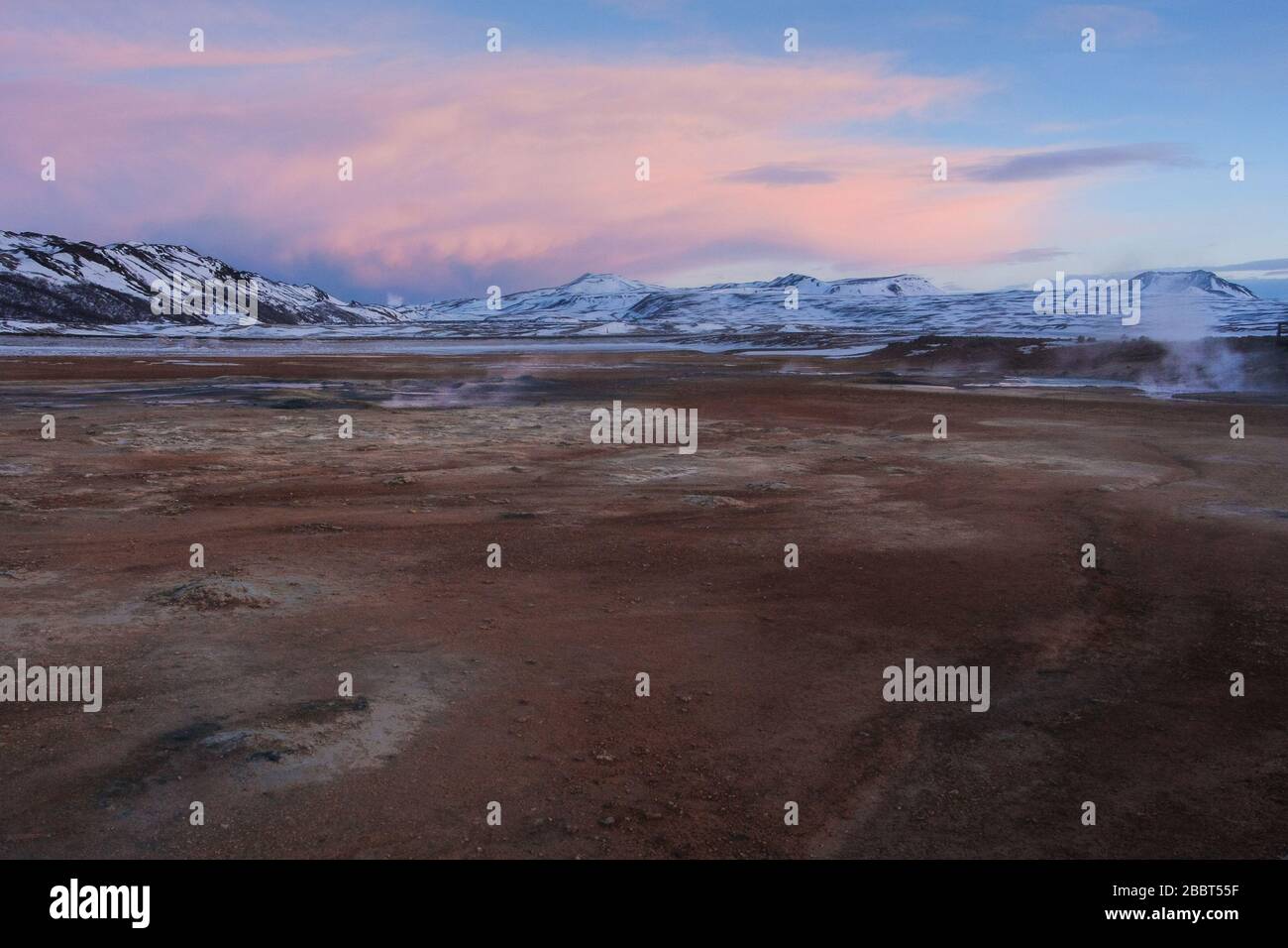 Icelandic geothermal landscape Stock Photo - Alamy
