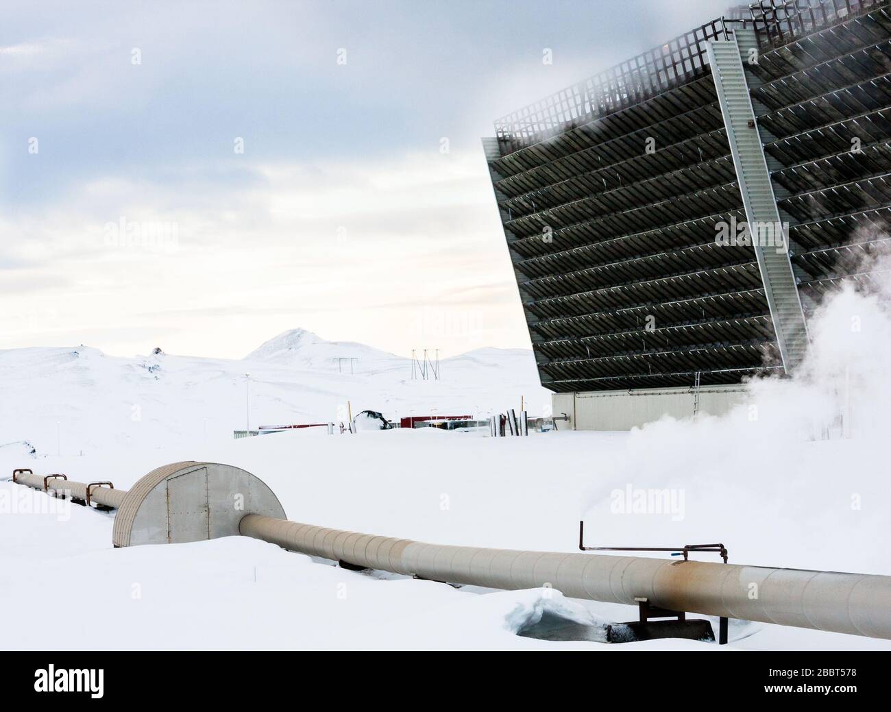 Iceland geothermal january 2017 snow power plant station krafla steam ...