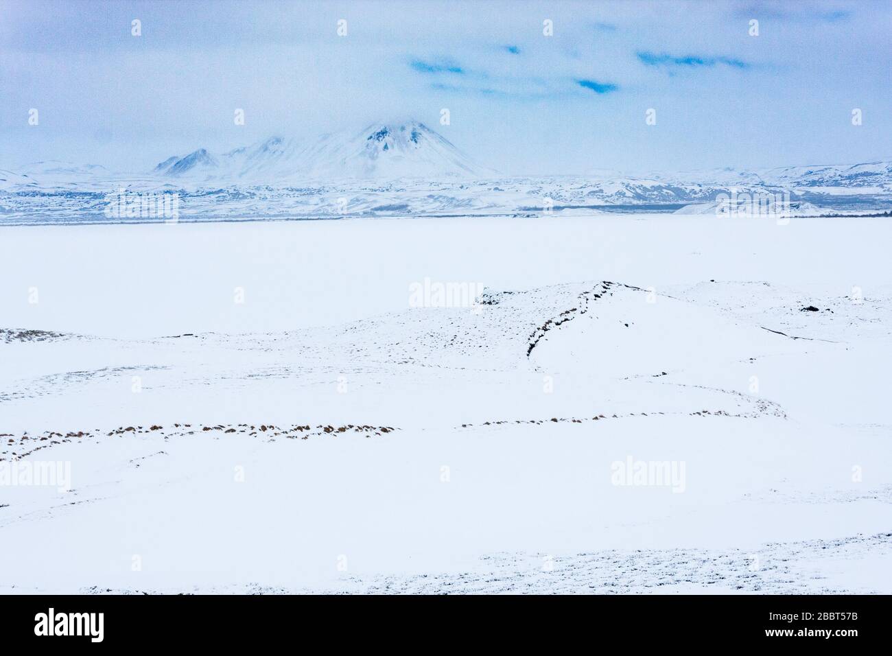 Snowy Icelandic landscape Stock Photo - Alamy