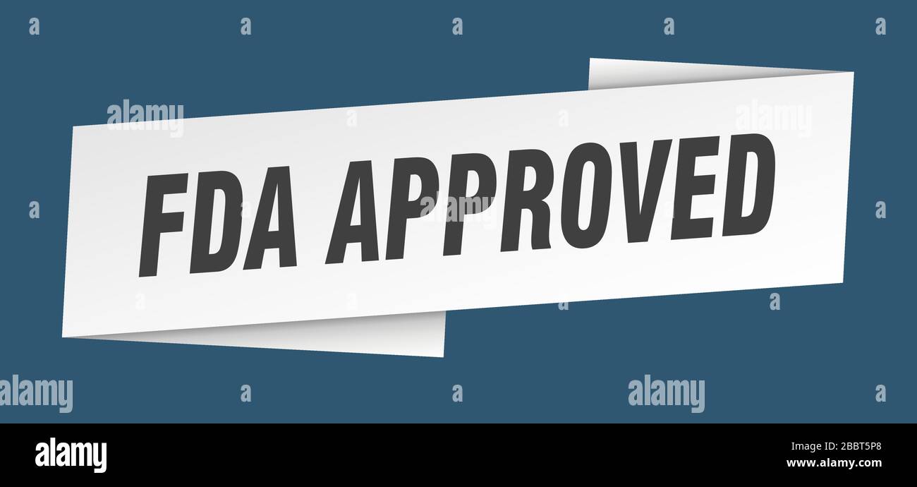 fda approved banner template. fda approved ribbon label sign Stock ...