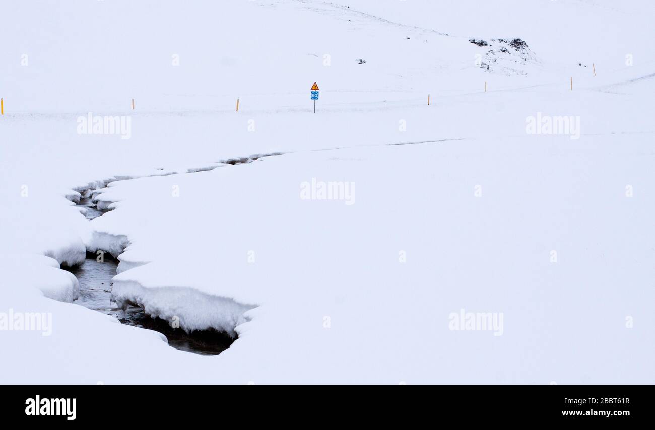 Iceland geothermal january 2017 snow power plant station krafla steam ...