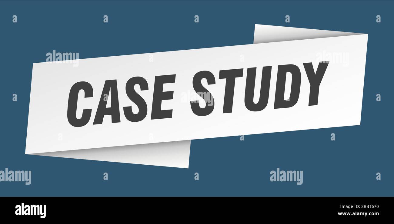 case study banner template. case study ribbon label sign Stock Vector ...