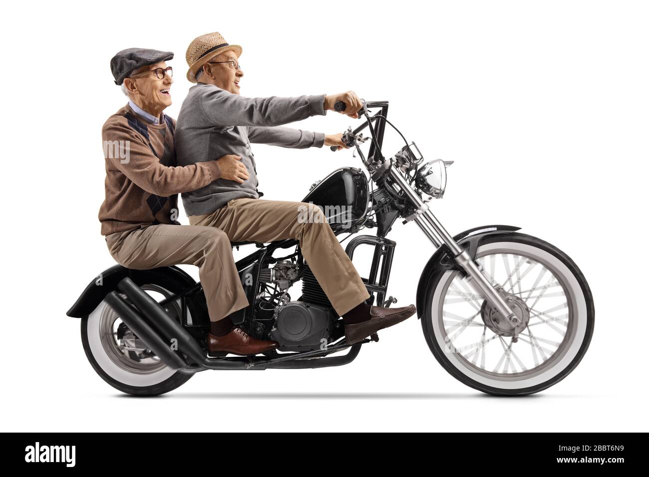 Elderly motorcyclist hi-res stock photography and images - Alamy