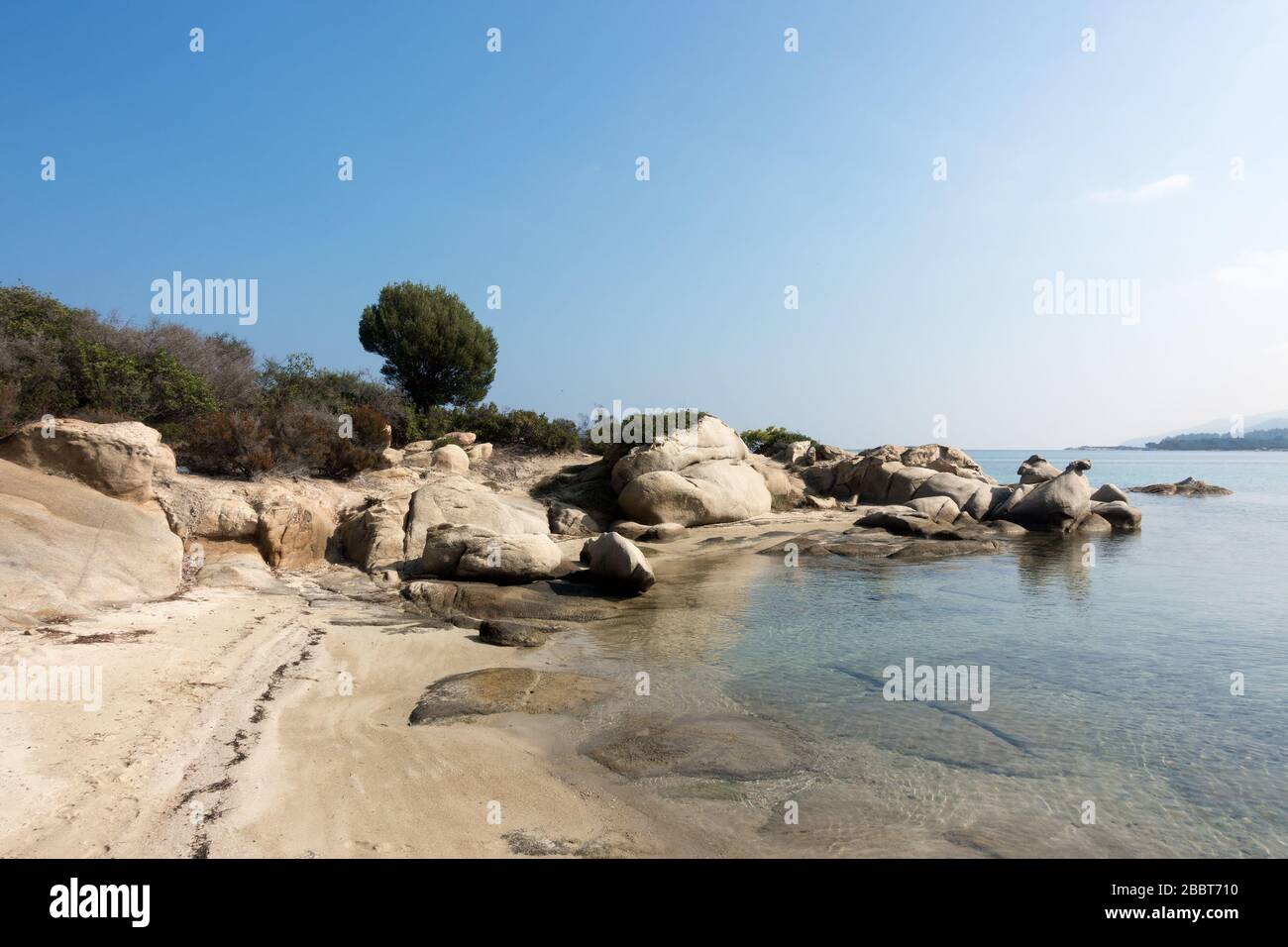 Amazing scenery by the sea in Diaporos island, Sithonia, Chalkidiki ...