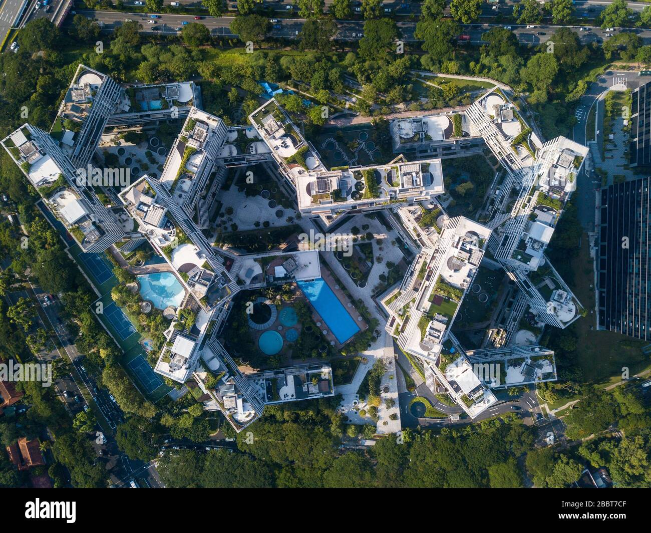 Top View Singapore Landmark Drone High Resolution Stock Photography and ...