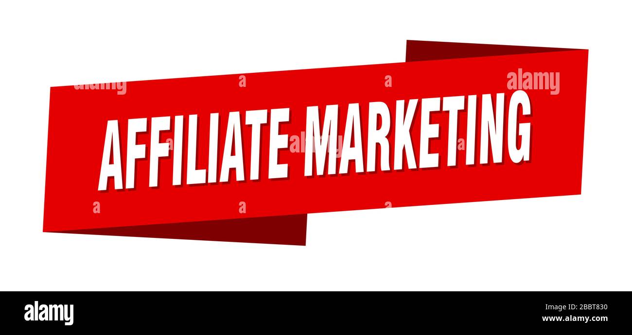 affiliate marketing banner template. affiliate marketing ribbon label ...