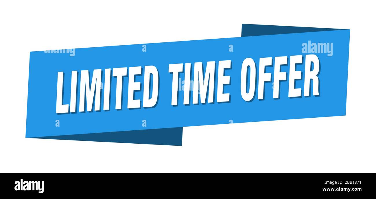 limited time offer banner template. limited time offer ribbon label ...