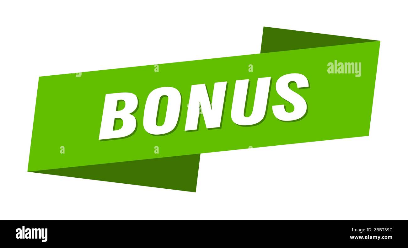 bonus banner template. bonus ribbon label sign Stock Vector Image & Art ...