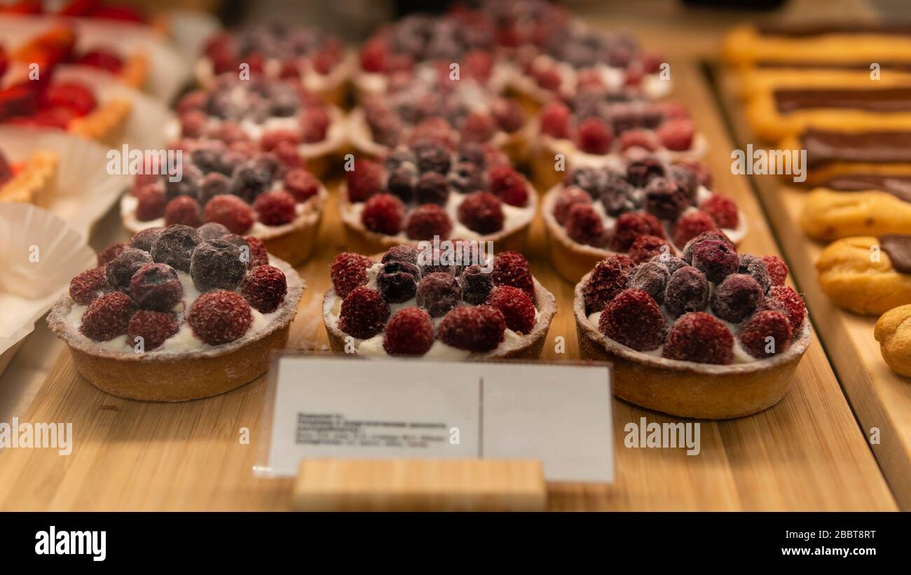 raspberry pie in the shop Stock Photo - Alamy