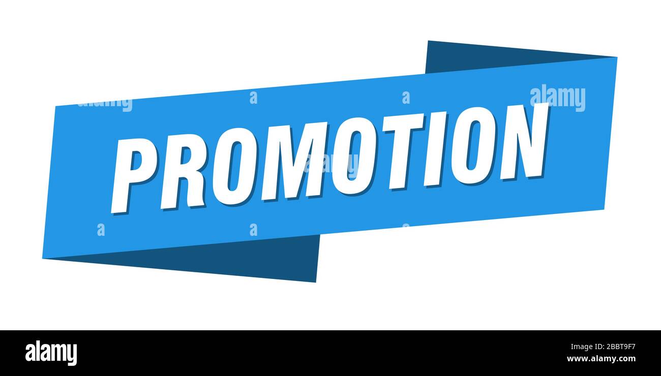 promotion banner template. promotion ribbon label sign Stock Vector ...