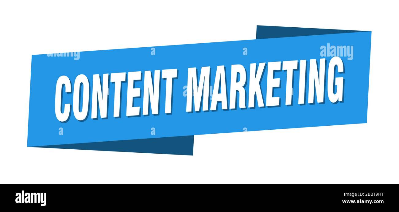 content marketing banner template. content marketing ribbon label sign ...