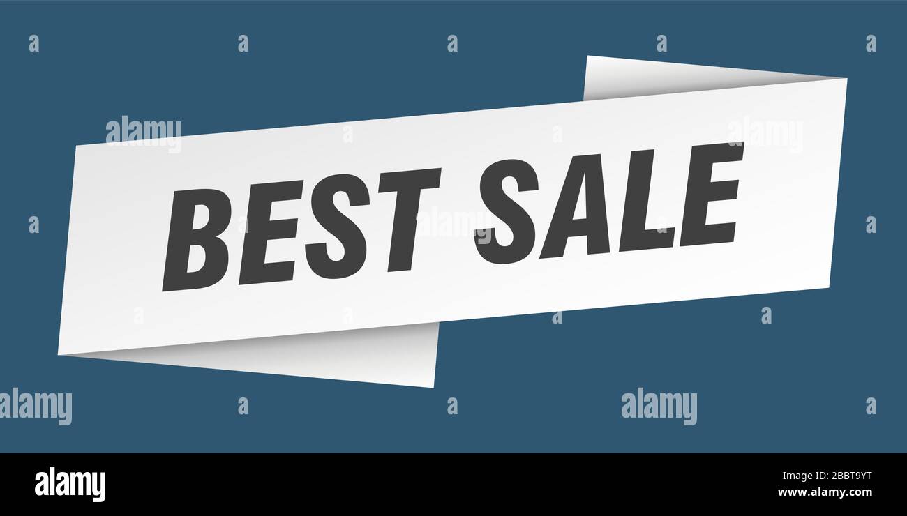 best sale banner template. best sale ribbon label sign Stock Vector ...