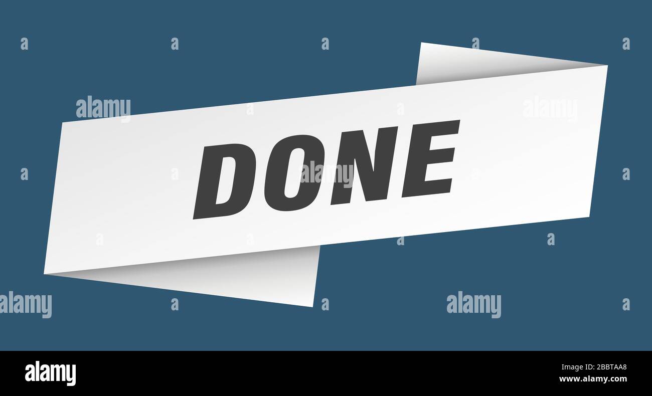 done banner template. done ribbon label sign Stock Vector Image & Art ... done banner template. done ribbon label sign Stock Vector Image & Art ...