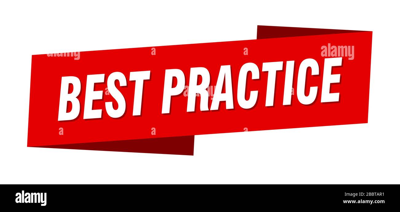 best practice banner template. best practice ribbon label sign Stock ...