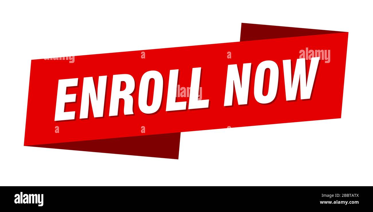 Enroll now banner hi-res stock photography and images - Alamy