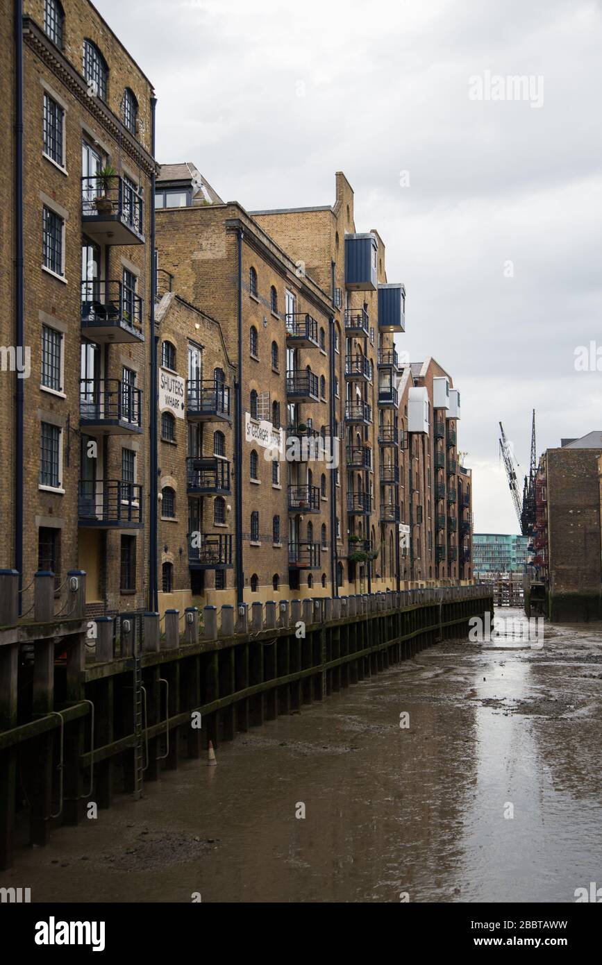 Converted Victorian Warehouses Balconies Windows Riverside River Thames ...