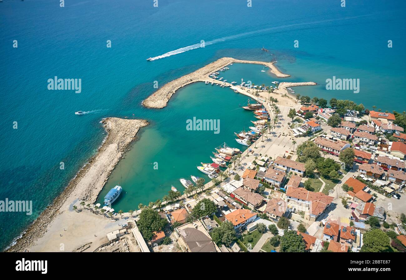 Aerial view picturesque sky lagoon hi-res stock photography and images ...