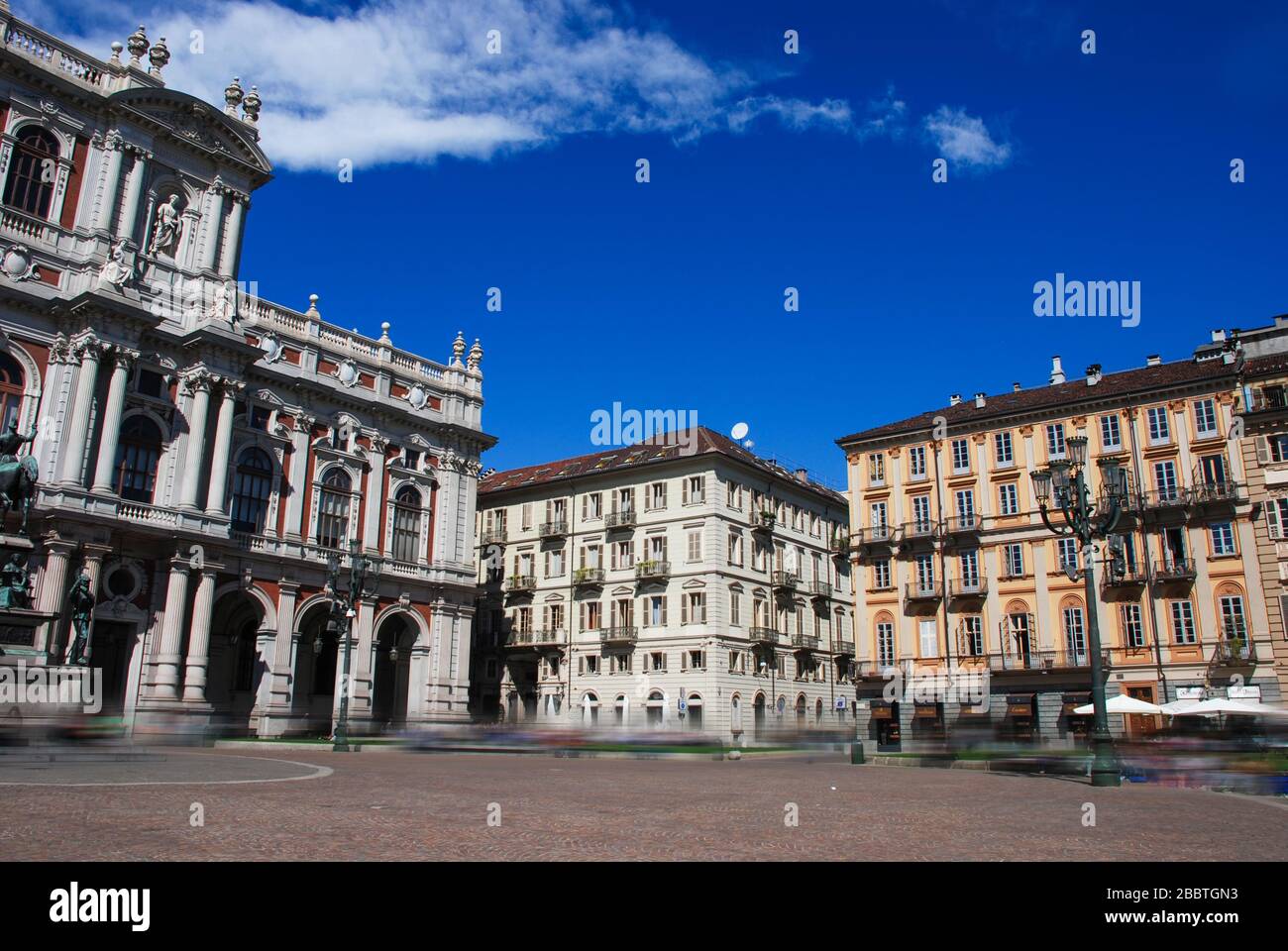 The Piazza Carlo Alberto in Turin, Italy Stock Photo - Alamy