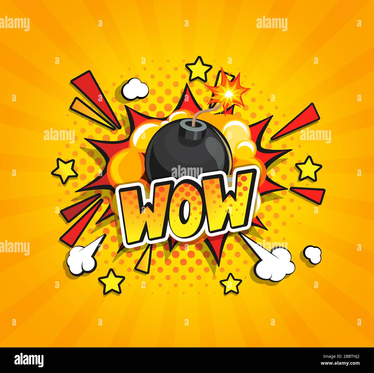 Cartoon explosion symbol hi-res stock photography and images - Alamy