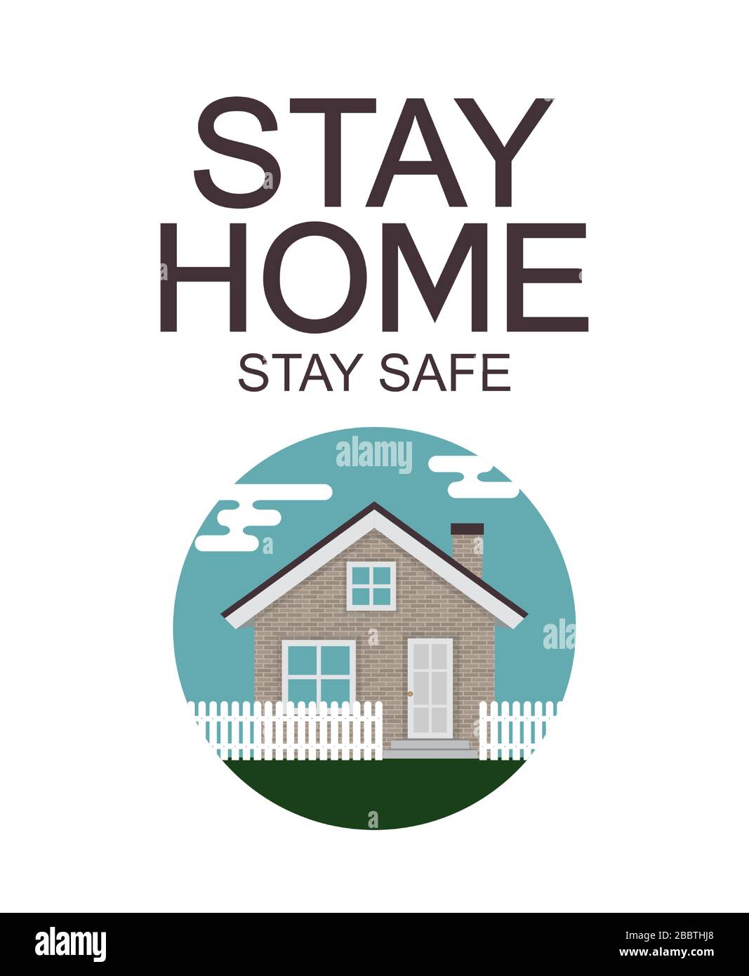 Stay Home. Stay Safe poster awareness social media campaign and ...
