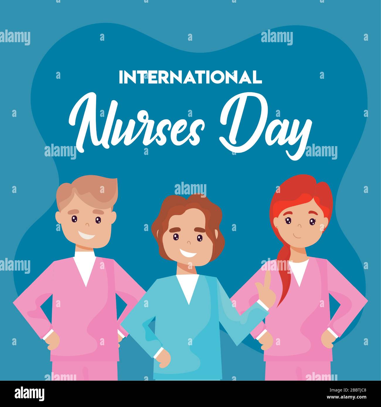 ernational nurse day, man and woman nurses Stock Vector Image & Art - Alamy