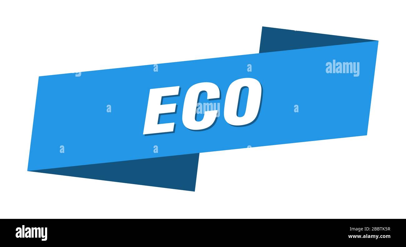 eco banner template. eco ribbon label sign Stock Vector Image & Art - Alamy