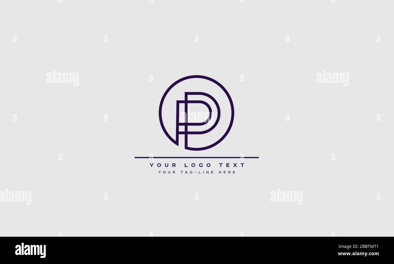 ABSTRACT LOGO P, PP ALPHABET LETTERS DESIGN Stock Vector Image & Art ...