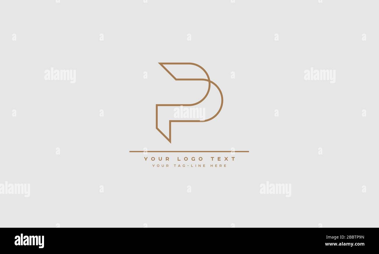 ABSTRACT LOGO P, PP ALPHABET LETTERS DESIGN Stock Vector Image & Art ...