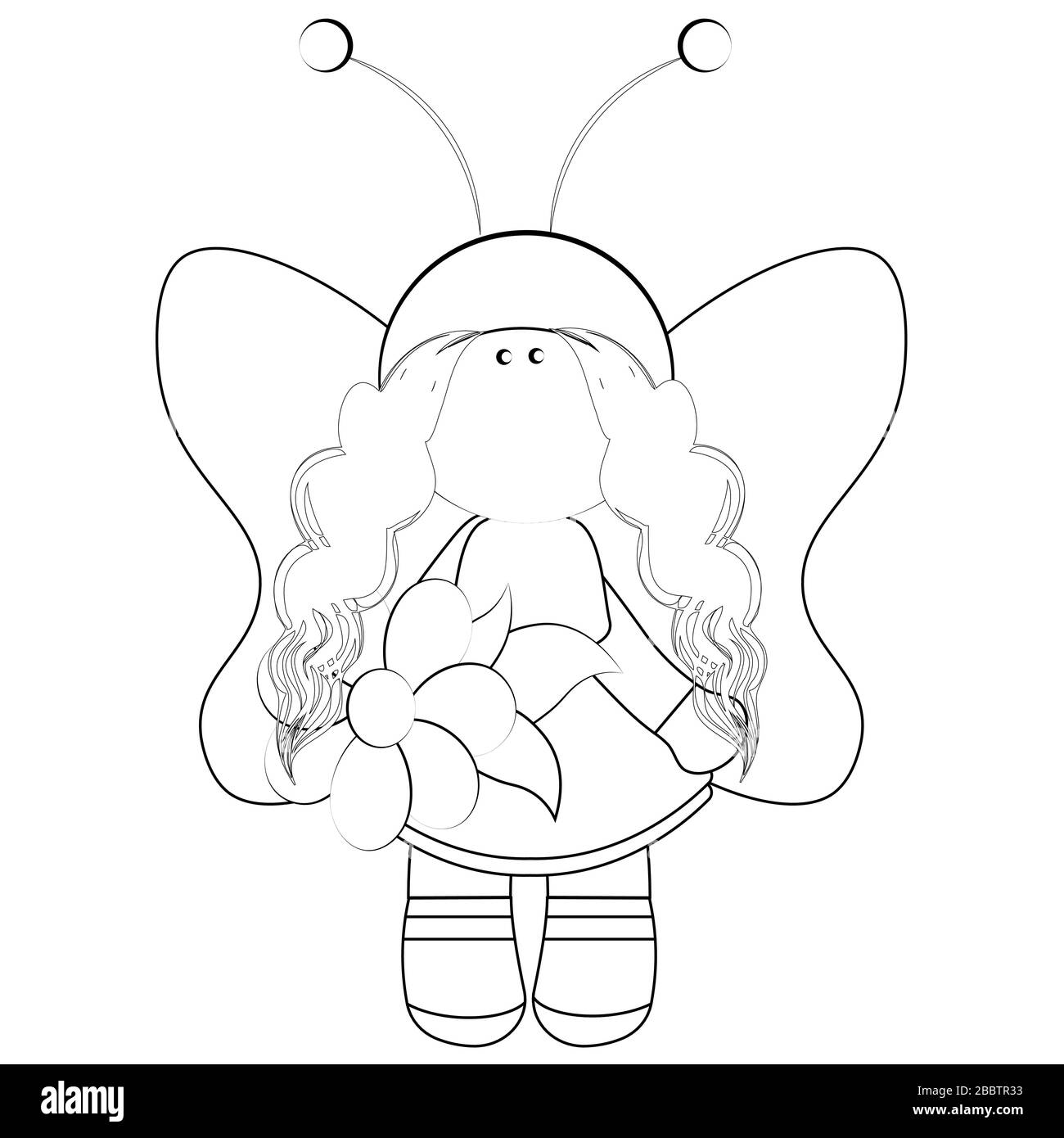Simple Fairy Outline