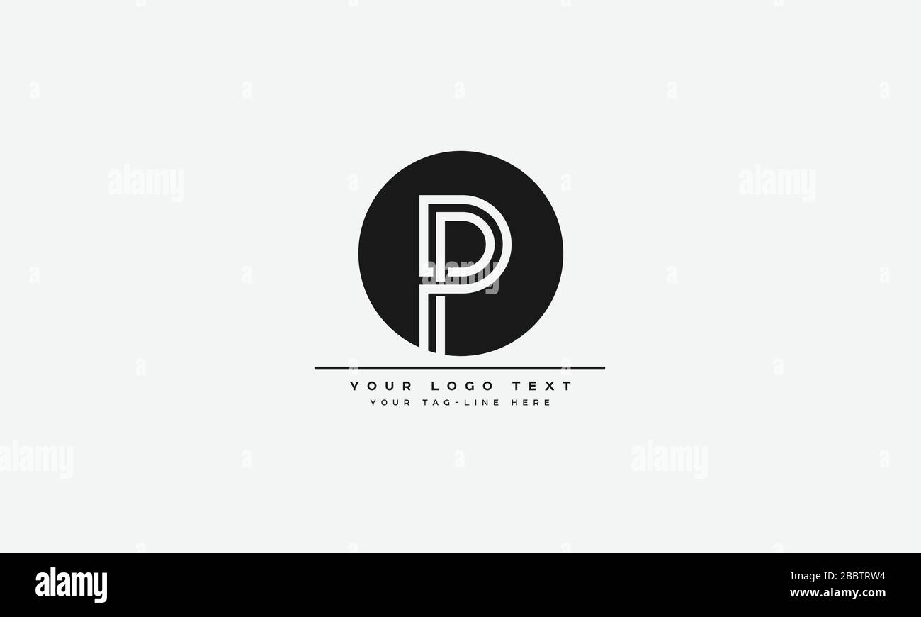 ABSTRACT LOGO P, PP ALPHABET LETTERS DESIGN Stock Vector Image & Art ...