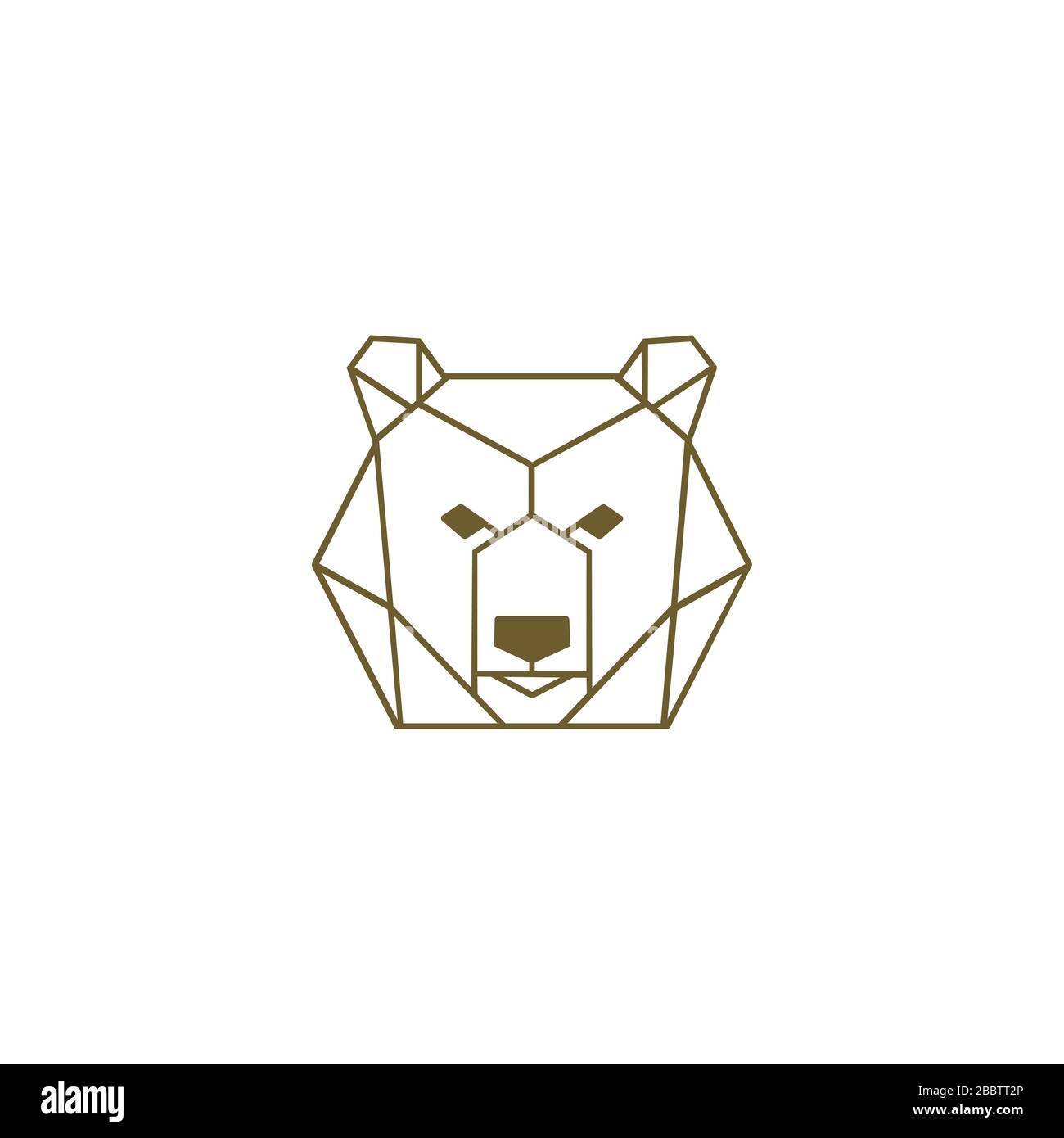 Bear Logo Vector Design Template Stock Vector Image & Art - Alamy