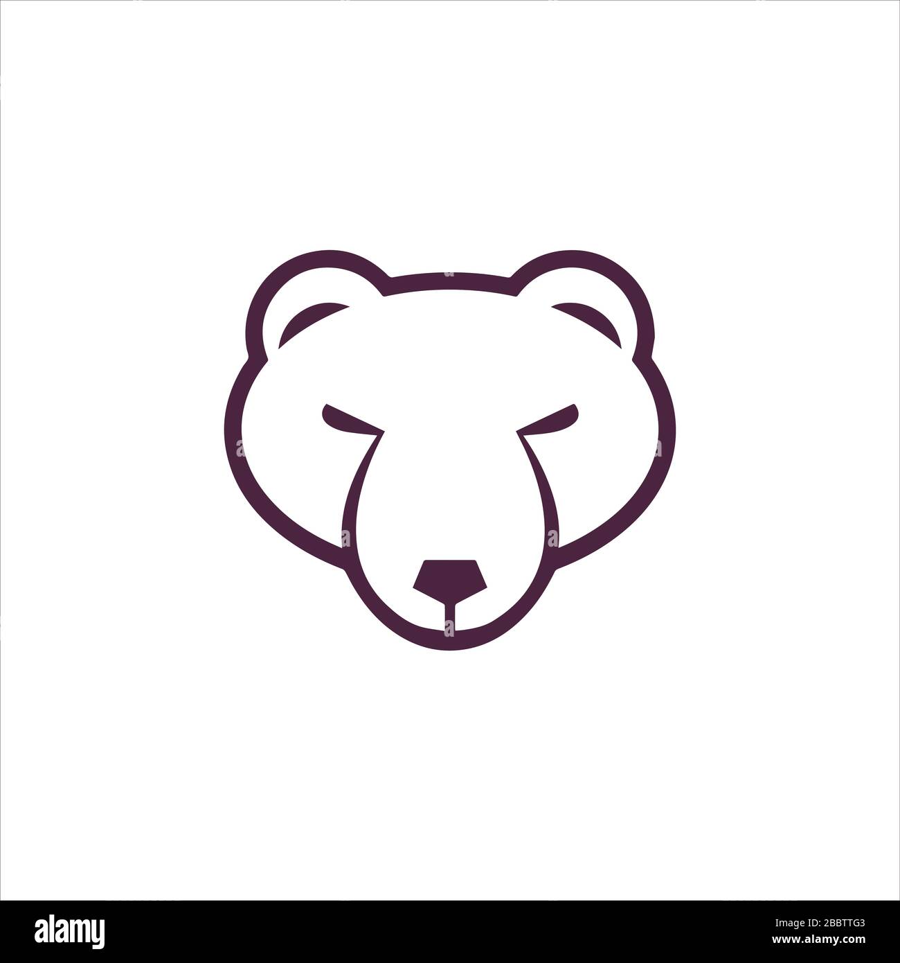 Bear Logo Vector Design Template Stock Vector Image & Art - Alamy