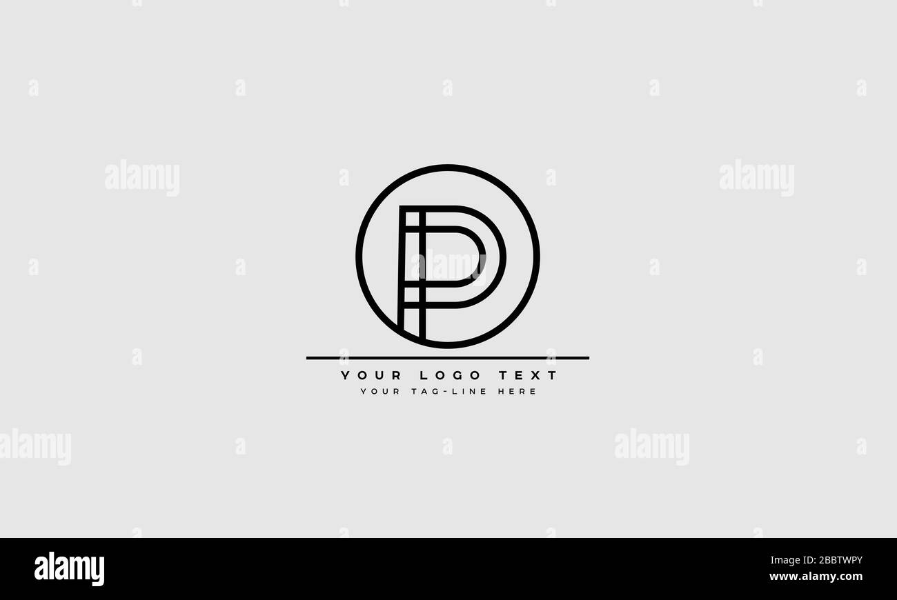 ABSTRACT LOGO P, PP ALPHABET LETTERS DESIGN Stock Vector Image & Art ...