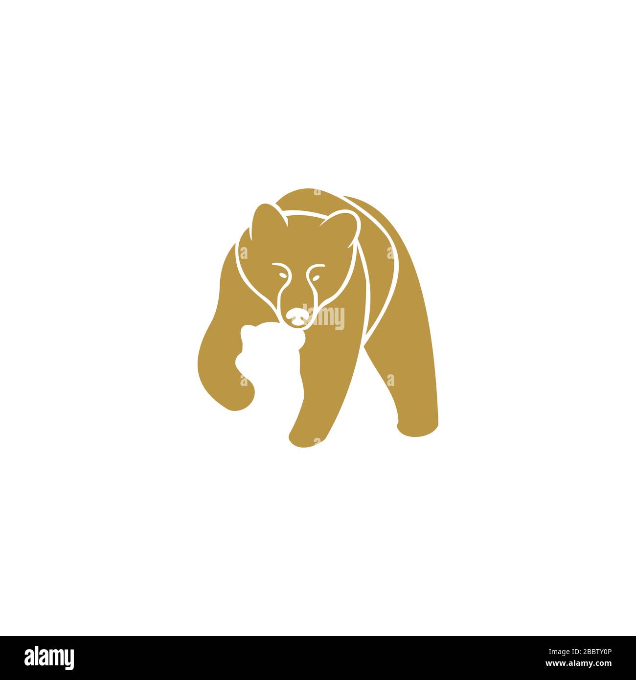 Bear Logo Vector Design Template Stock Vector Image & Art - Alamy