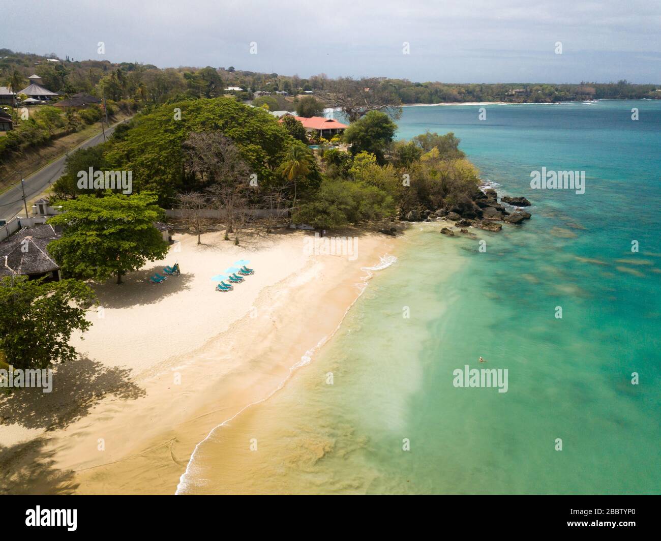 Mount Irvine Bay Beach In Tobago Caribbean Stock Photo - Alamy