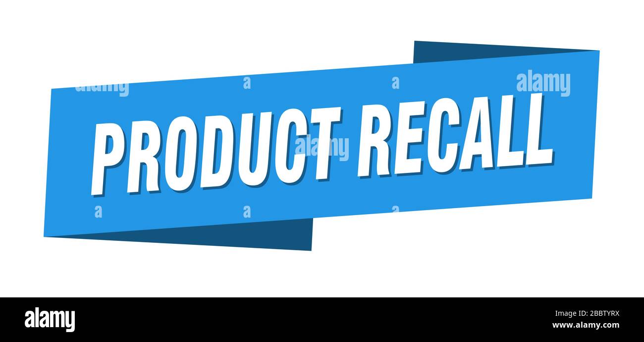 product recall banner template. product recall ribbon label sign Stock ...