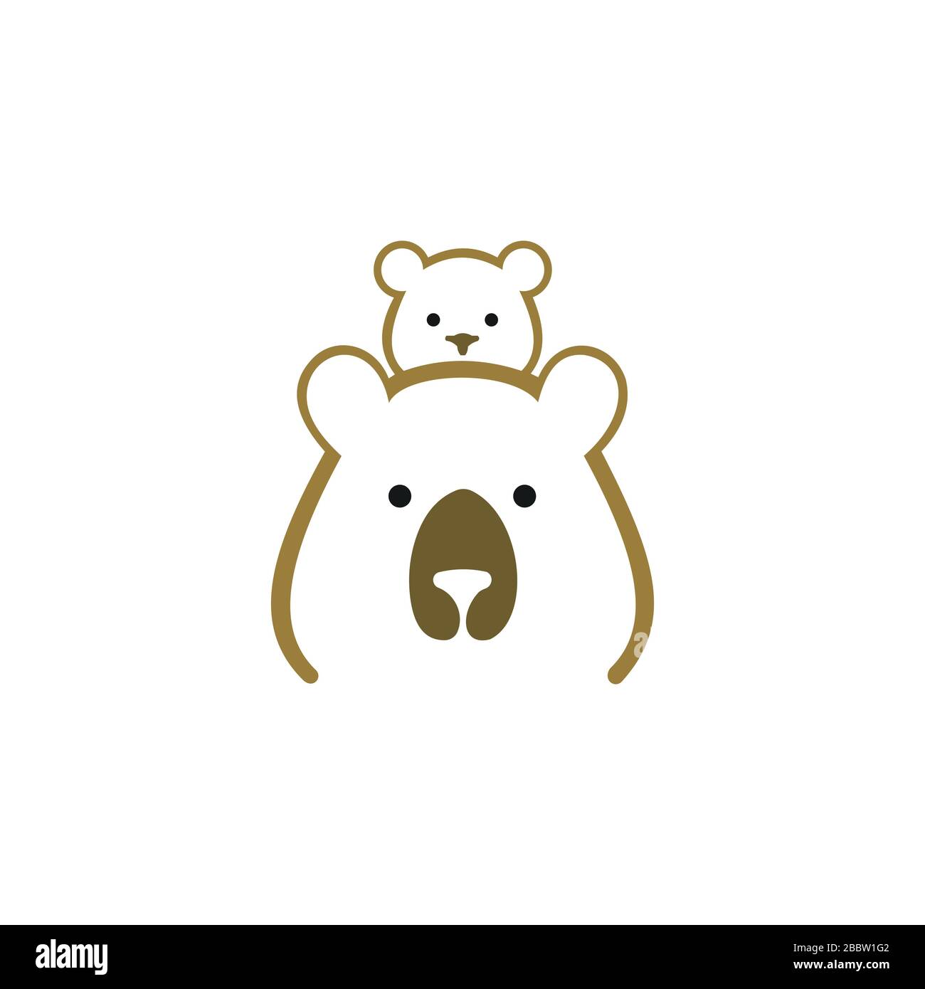 Bear Logo Vector Design Template Stock Vector Image & Art - Alamy