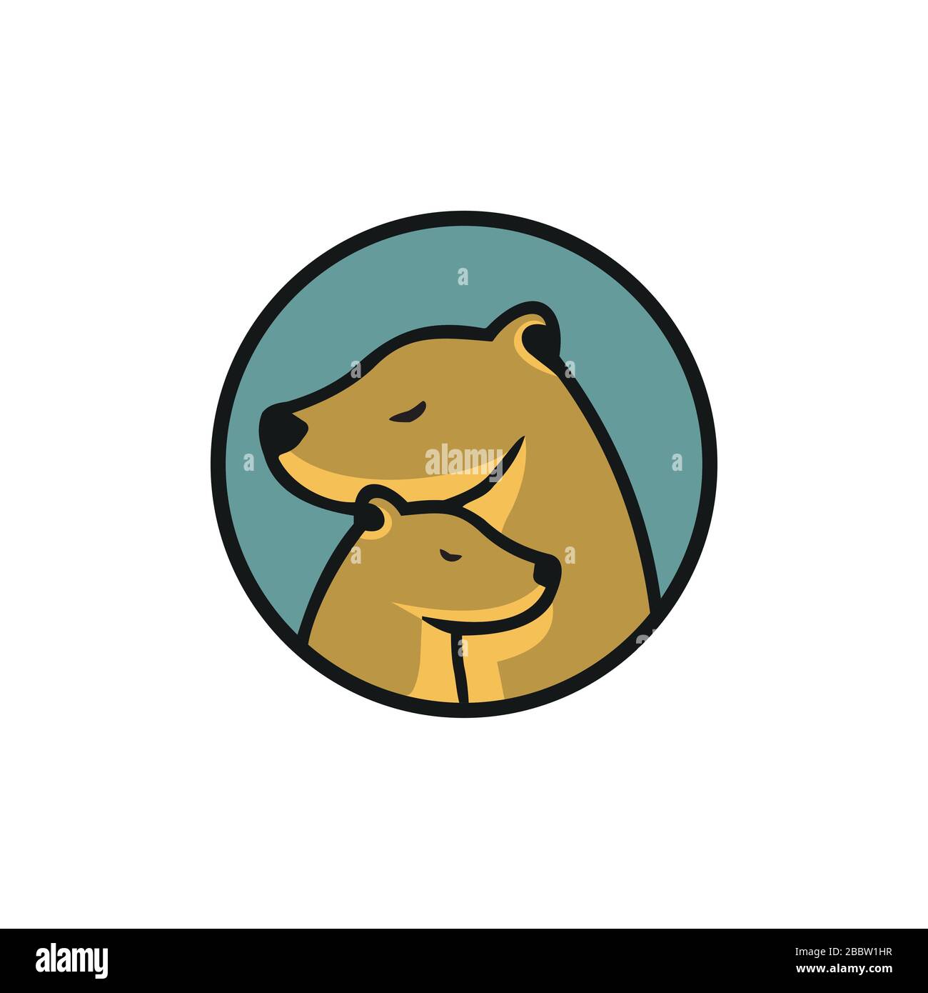 Bear Logo Vector Design Template Stock Vector Image & Art - Alamy