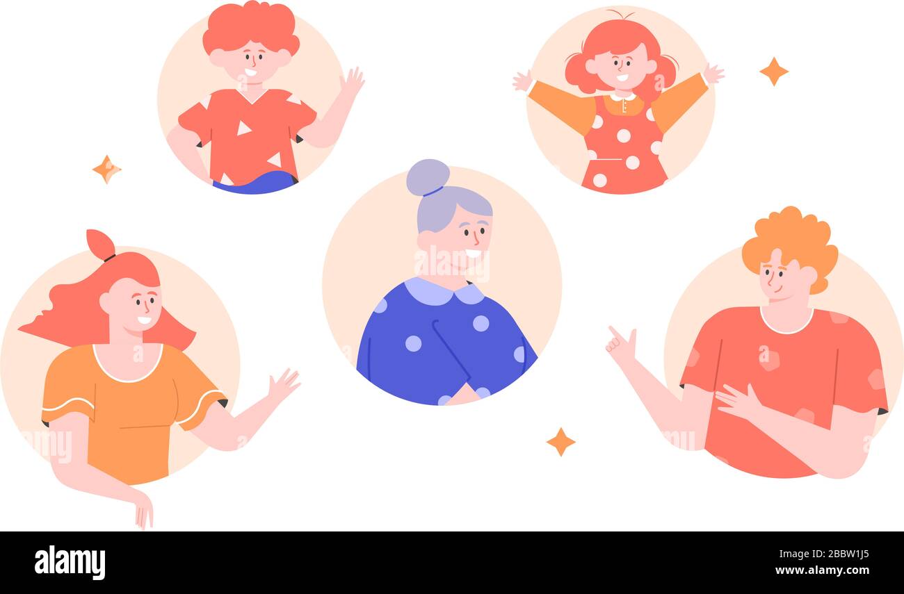 Family. Vector flat illustration Stock Vector Image & Art - Alamy