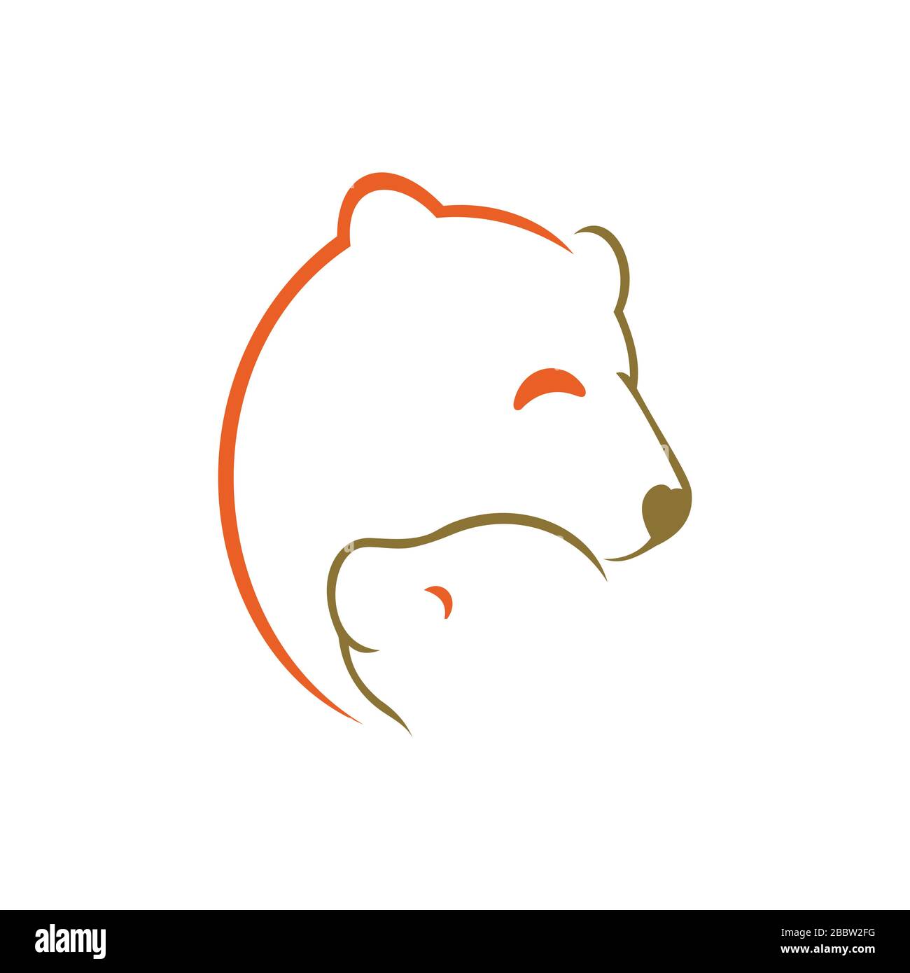 Bear Logo Vector Design Template Stock Vector Image & Art - Alamy