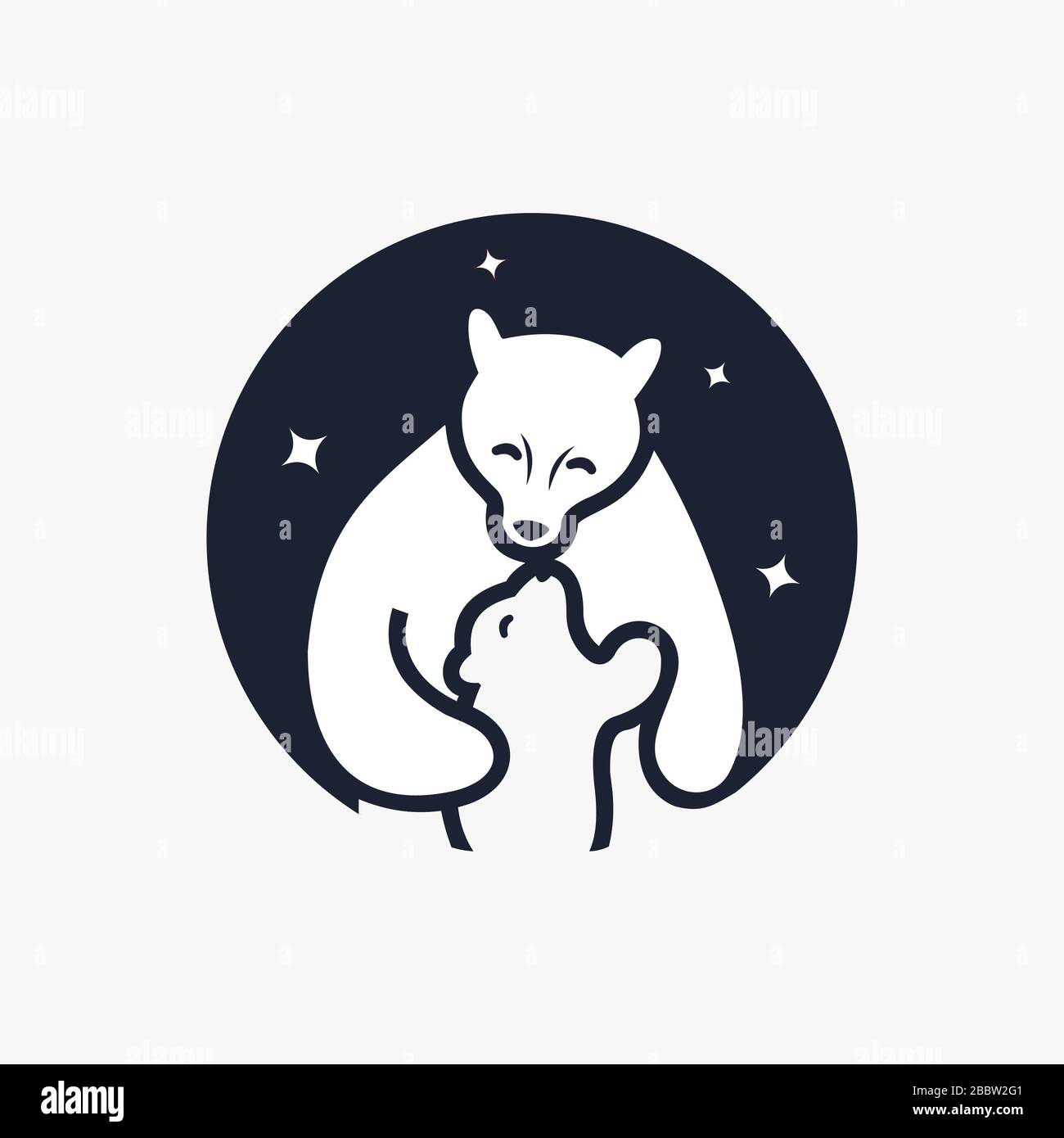 Bear Logo Vector Design Template Stock Vector Image & Art - Alamy
