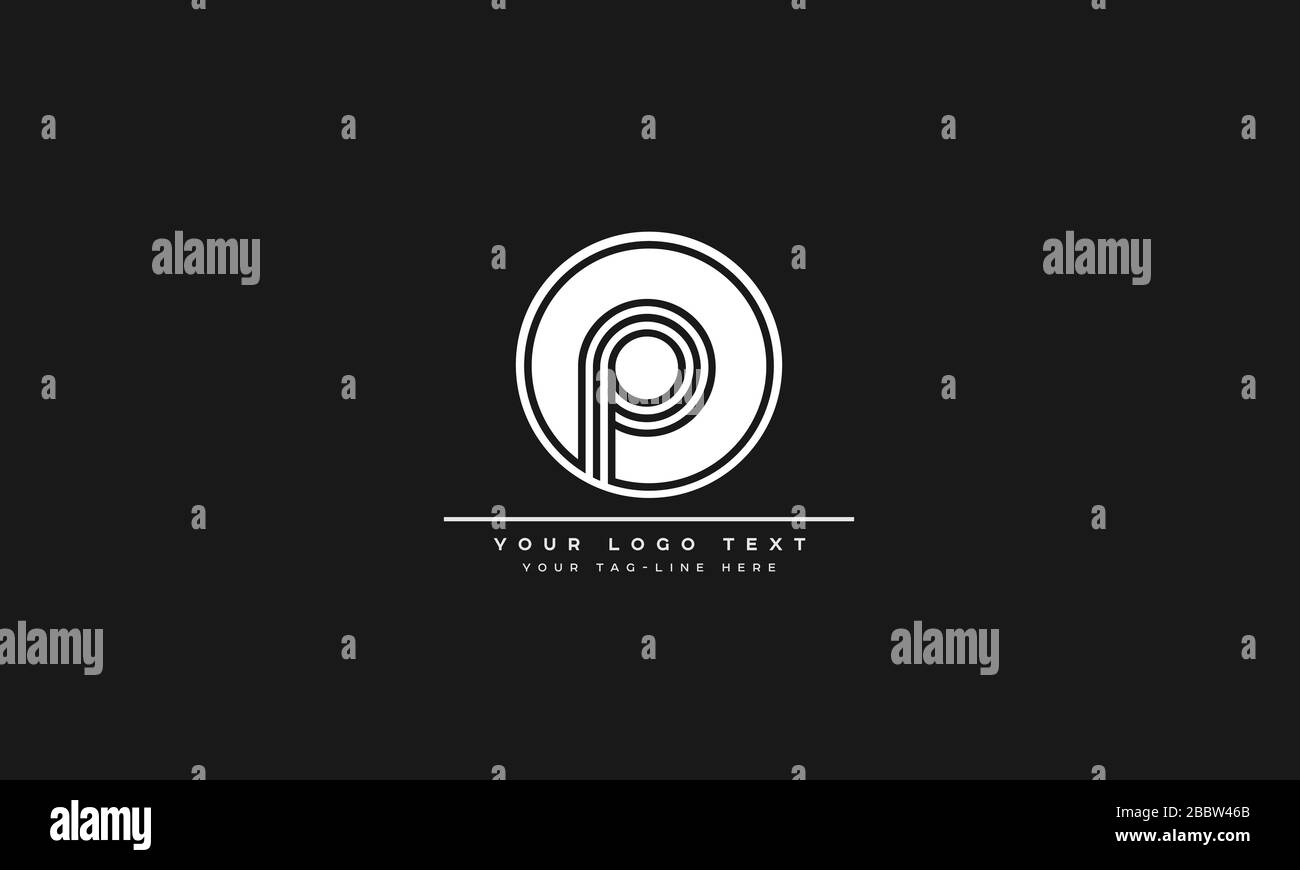 ABSTRACT LOGO P, PP ALPHABET LETTERS DESIGN Stock Vector Image & Art ...