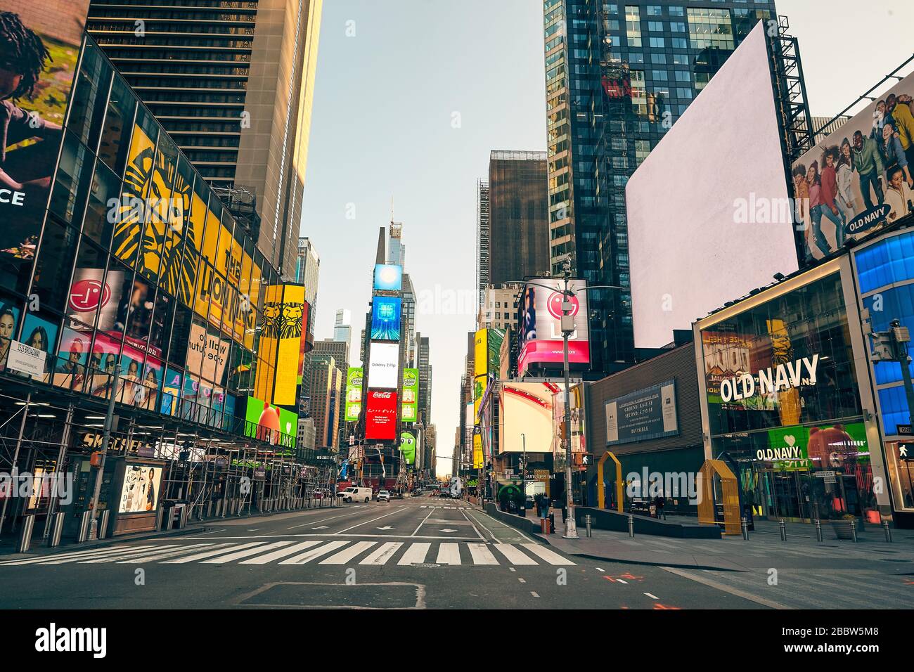 Times Square Empty Stock Photo - Alamy