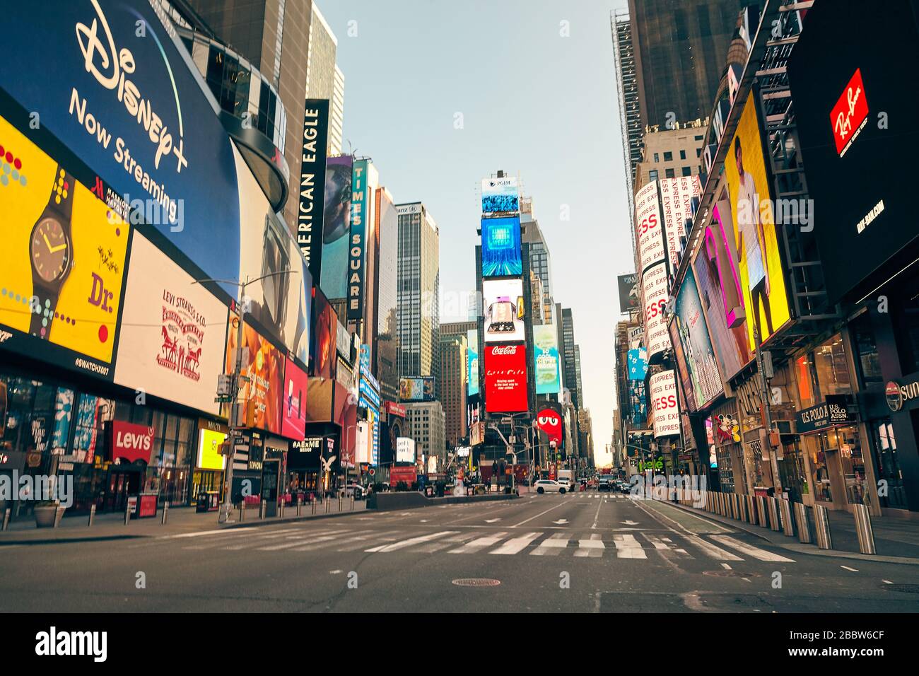 Times Square Empty Stock Photo - Alamy